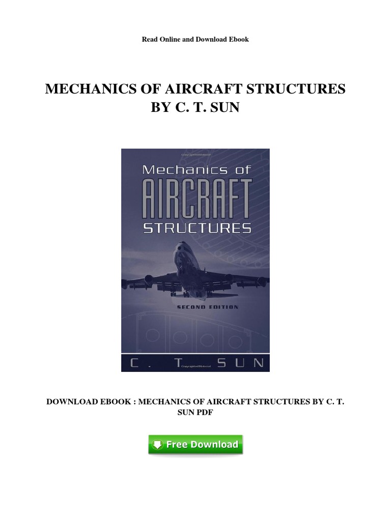 Mechanics of Aircraft Structures by C T Sun | PDF | Textbook ...
