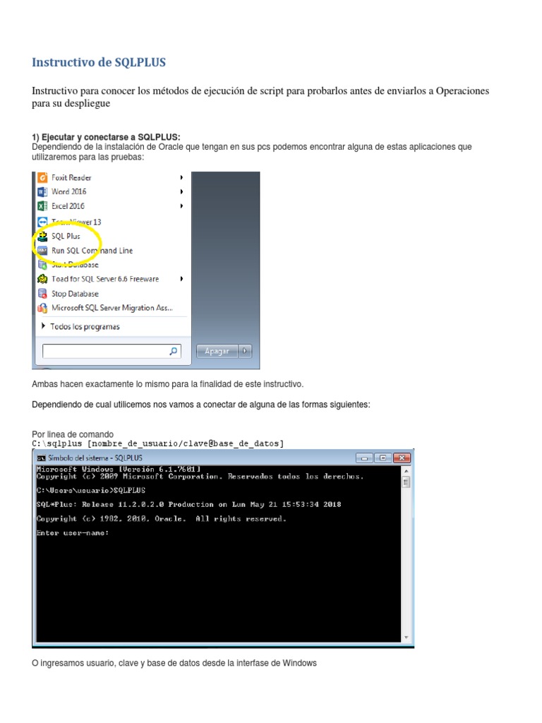 Sqlplus Script Execution Tutorial Pdf Pl Sql Sql 2448