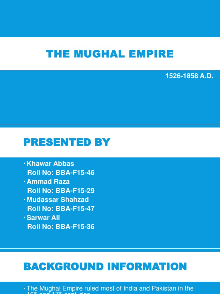 The Mughal Empire | PDF | Mughal Empire | Religion And Belief