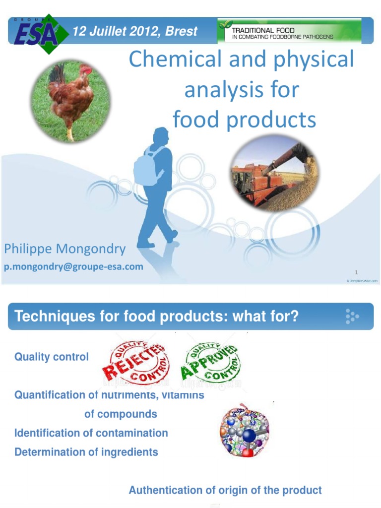 Chemical and Physical Analysis For Food Products | PDF | Spectroscopy ...