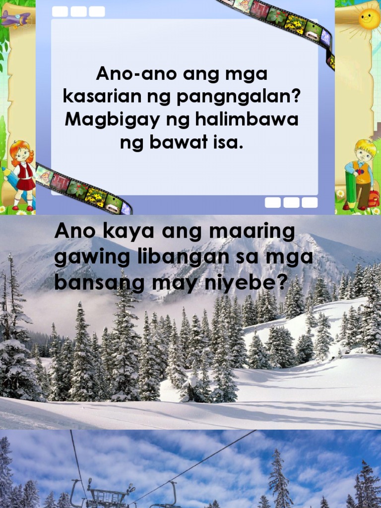 ALAB FILIPINO 5 Yunit 1 Week 4-DAY 1 PPT. UNANG COT | PDF
