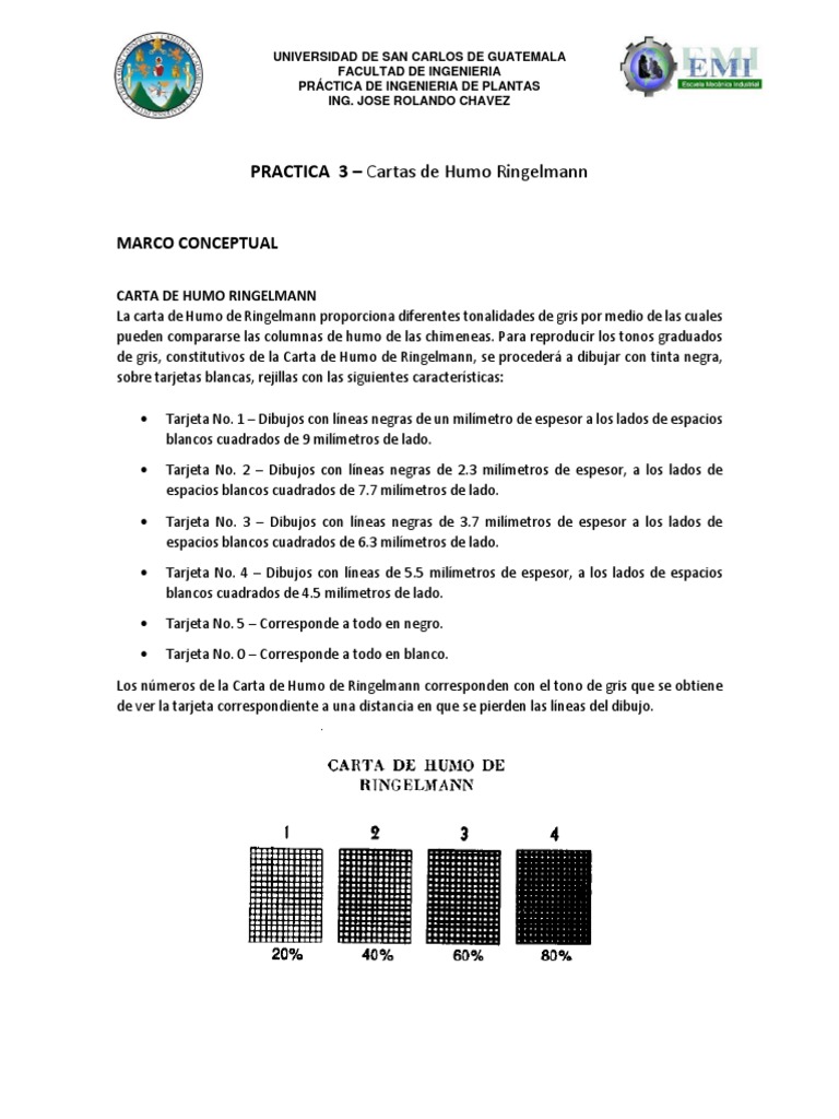 Cartas de Humo Ringelmann | Descargar gratis PDF | Chimenea | Color