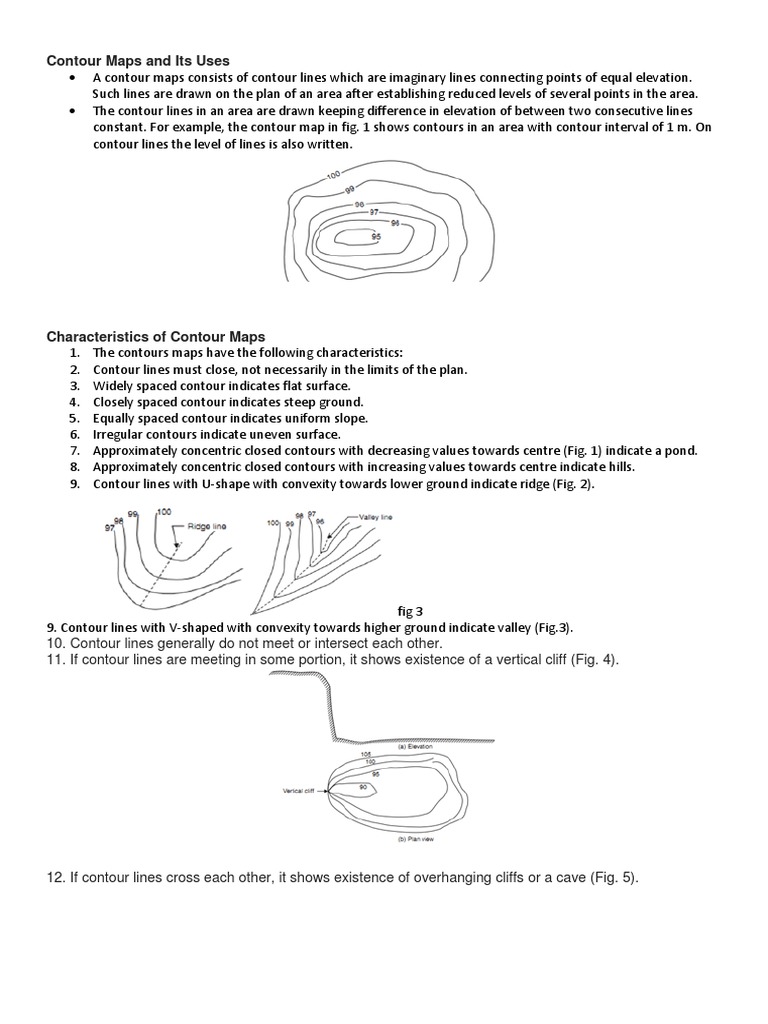 Link For Uses of Contour Map | PDF | Contour Line | Map