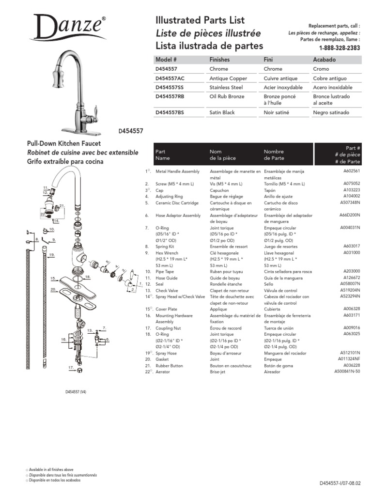 Liste de Pièces Illustrée: Illustrated Parts List Lista Ilustrada de ...