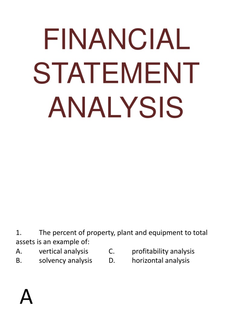 Financial Statement Analysis | PDF | Net Income | Dividend