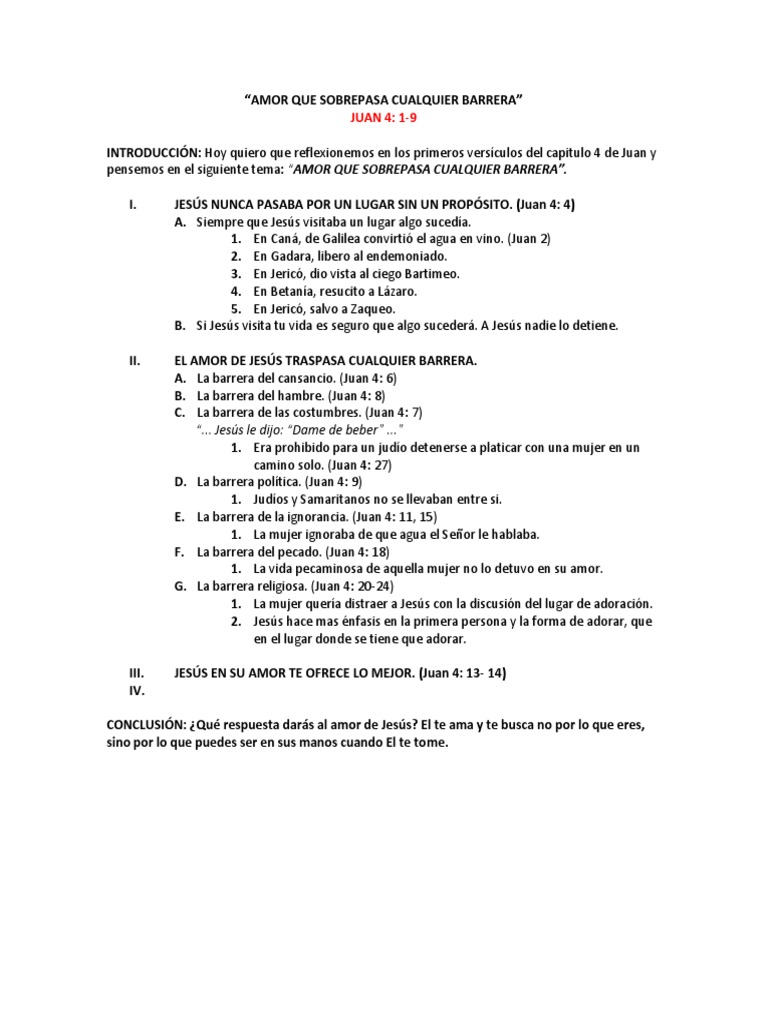 Tres Bosquejos para Predicar | PDF | Evangelio de juan | Jesús