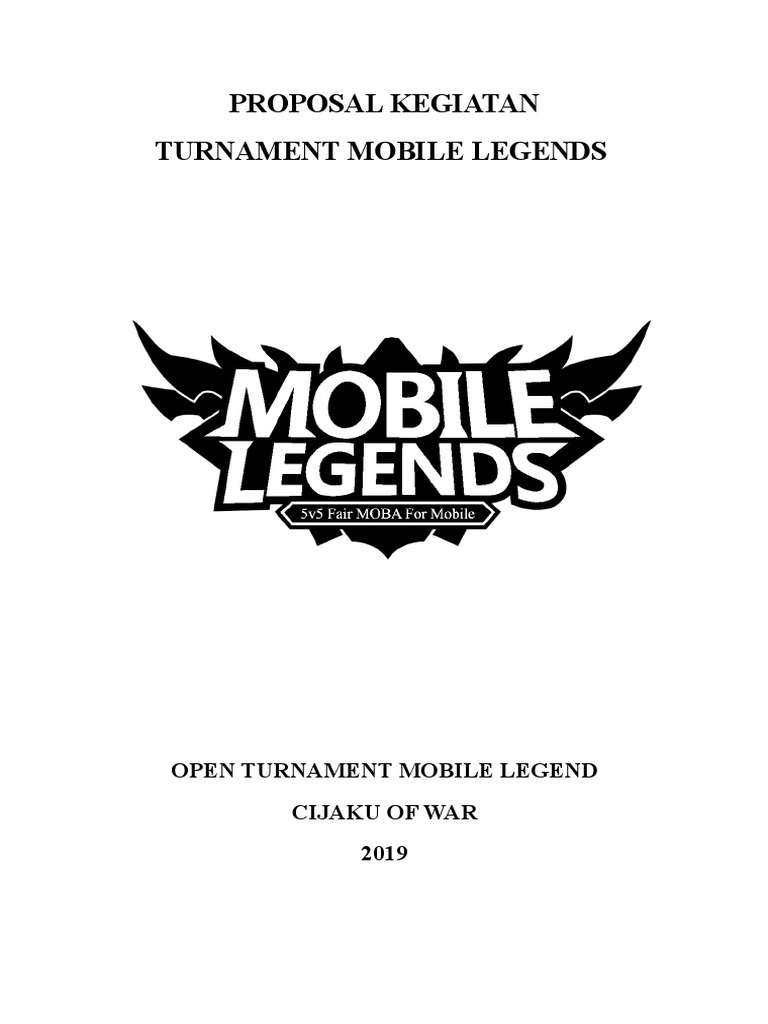 Proposal Kegiatan Mobile Legend | PDF | Game & Aktivitas
