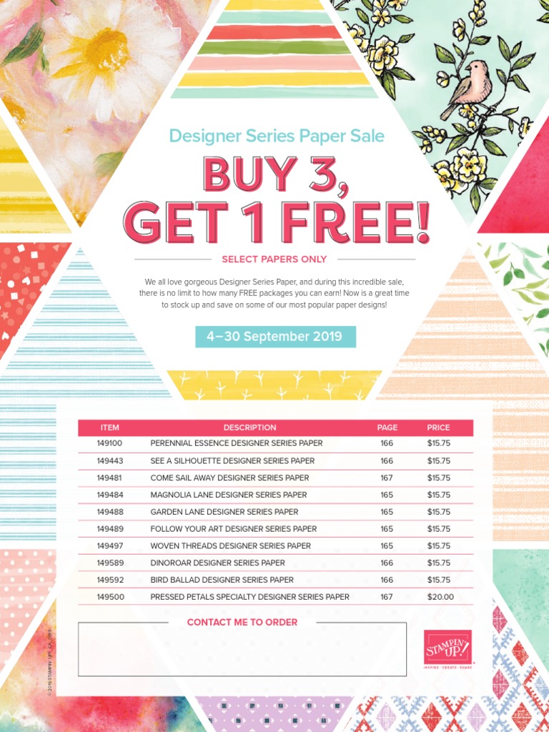 Designer Series Paper Sale Flyer | PDF
