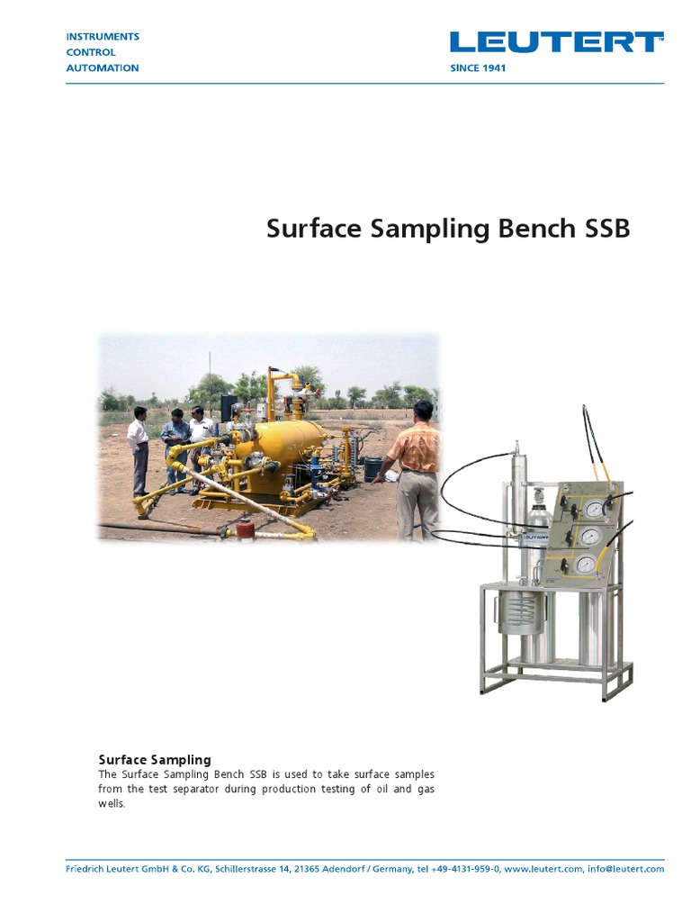 Equipo1 Surface-Sampling-Bench Data-Sheet en Web | PDF | Gases | Liquids