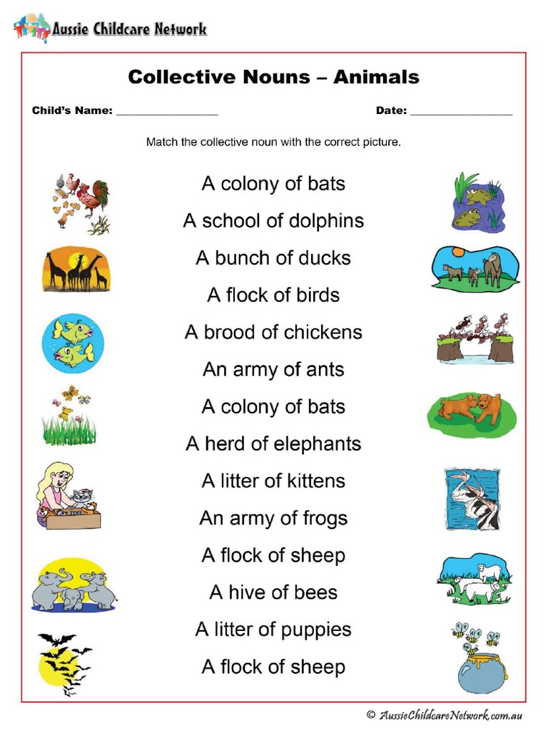 Collective Nouns For Animals