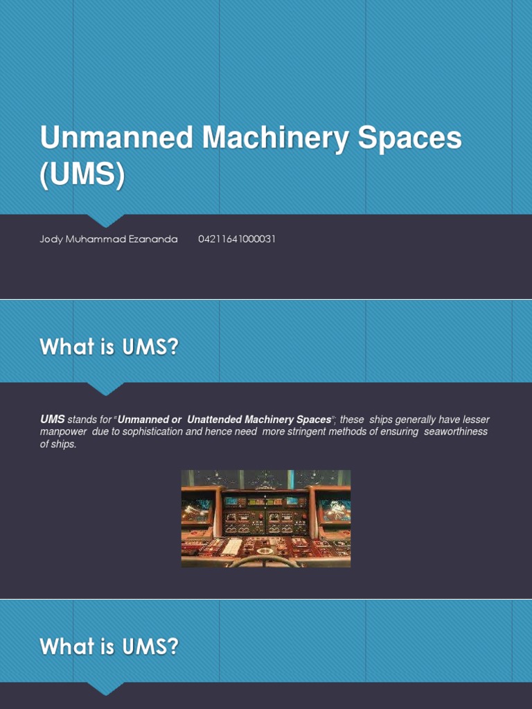 Unmanned Machinery Spaces | PDF | Valve | Machines