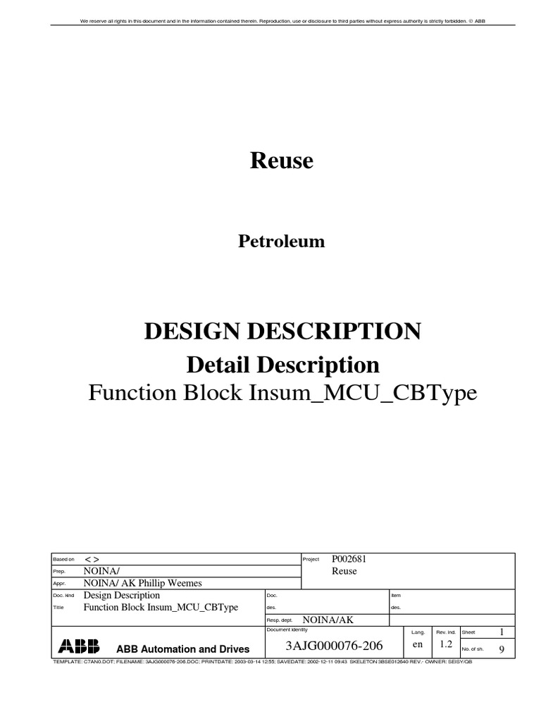 Reuse: Function Block Insum - Mcu - Cbtype | PDF | Input/Output ...
