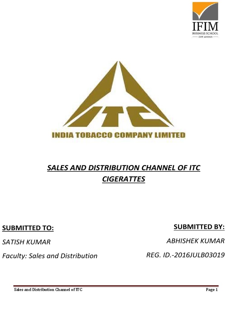 Sales and Distribution Channel of ITC SA PDF | PDF | Market (Economics ...