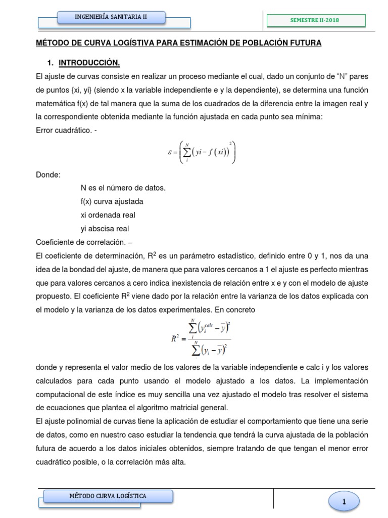 Disertacion Curva Logistica 2018 | PDF | Función logística | Población