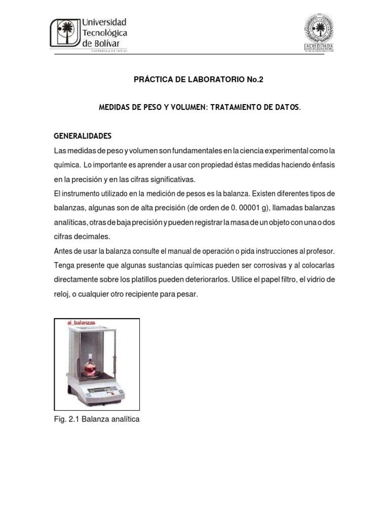 Practica de Laboratorio 1 y 2 | PDF | Medición | Exactitud y precisión