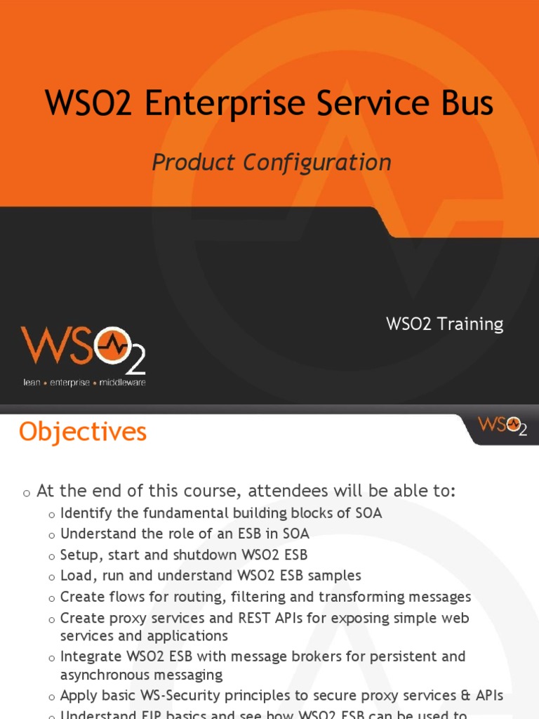 WSO2 ESB Training and Configuration Guide | PDF | Service Oriented ...
