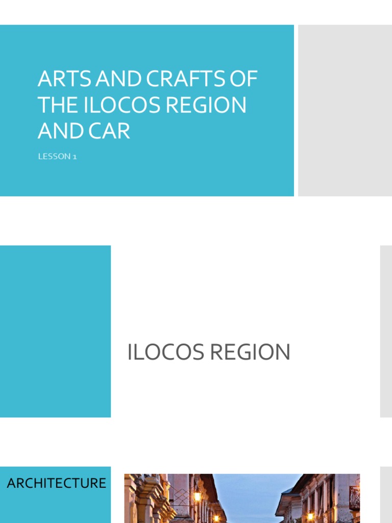 Ilocos Region Arts and Crafts Overview | PDF | Social Science | Home ...