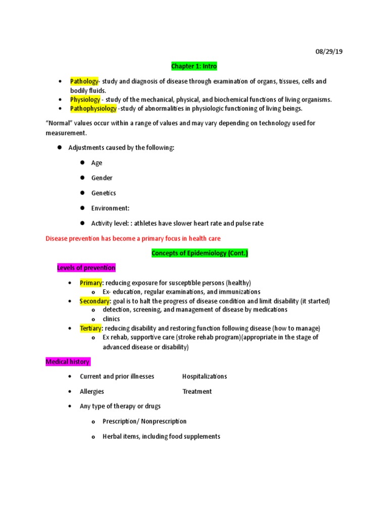 Disease Prevention Has Become A Primary Focus in Health Care | PDF ...