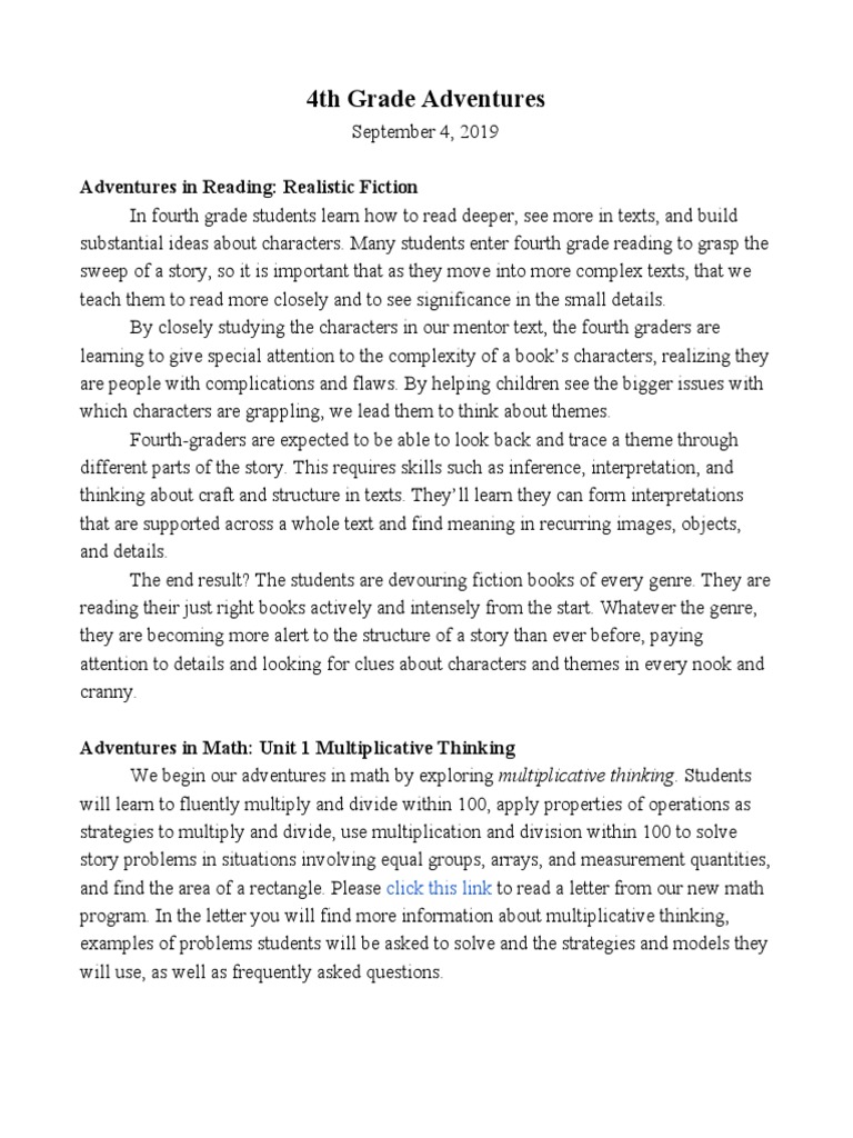 4th Grade Adventures 9 | PDF