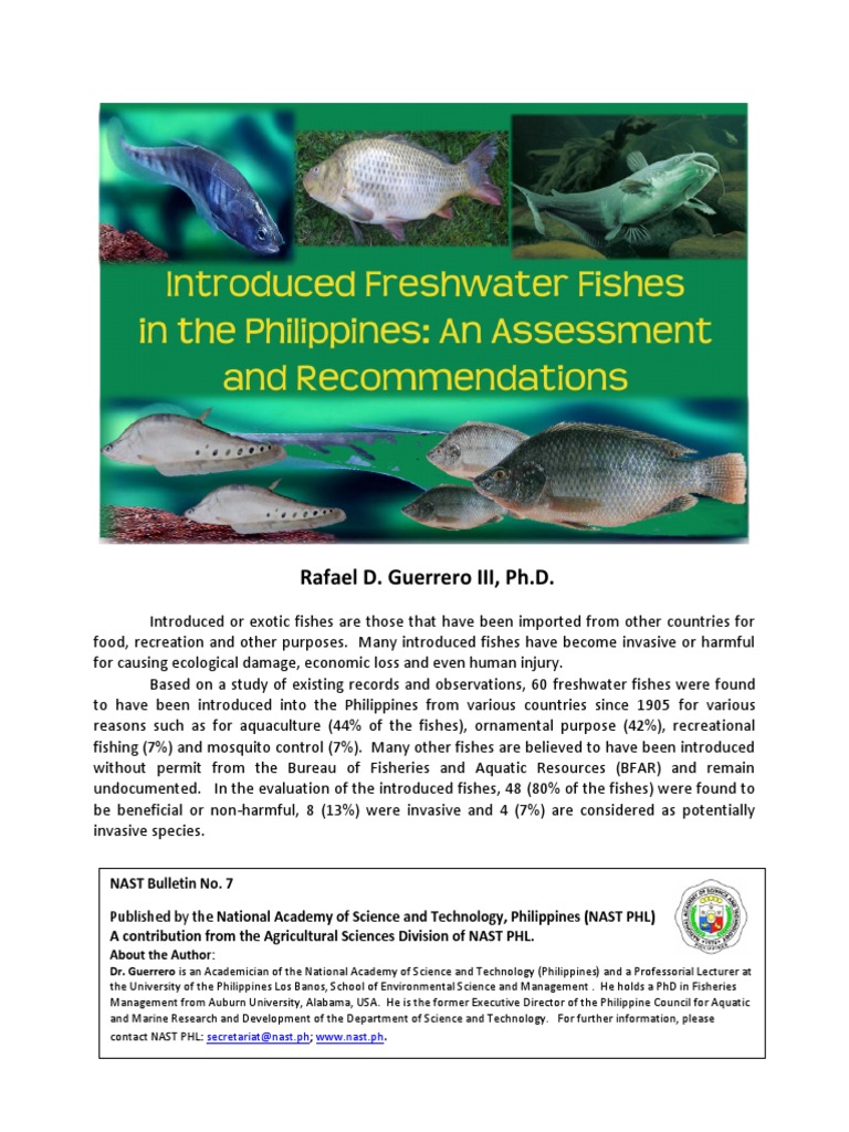 Introduced Freshwater Fishes in the Philippines | PDF | Invasive ...