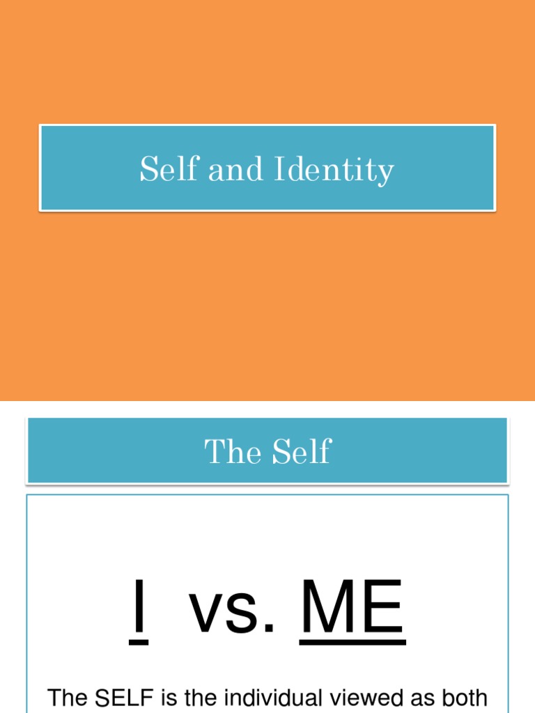 Self and Identity | PDF | Identity (Social Science) | Social Group