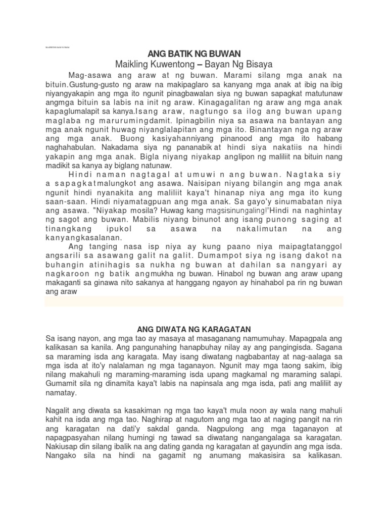 Kwentong Bisaya Pdf