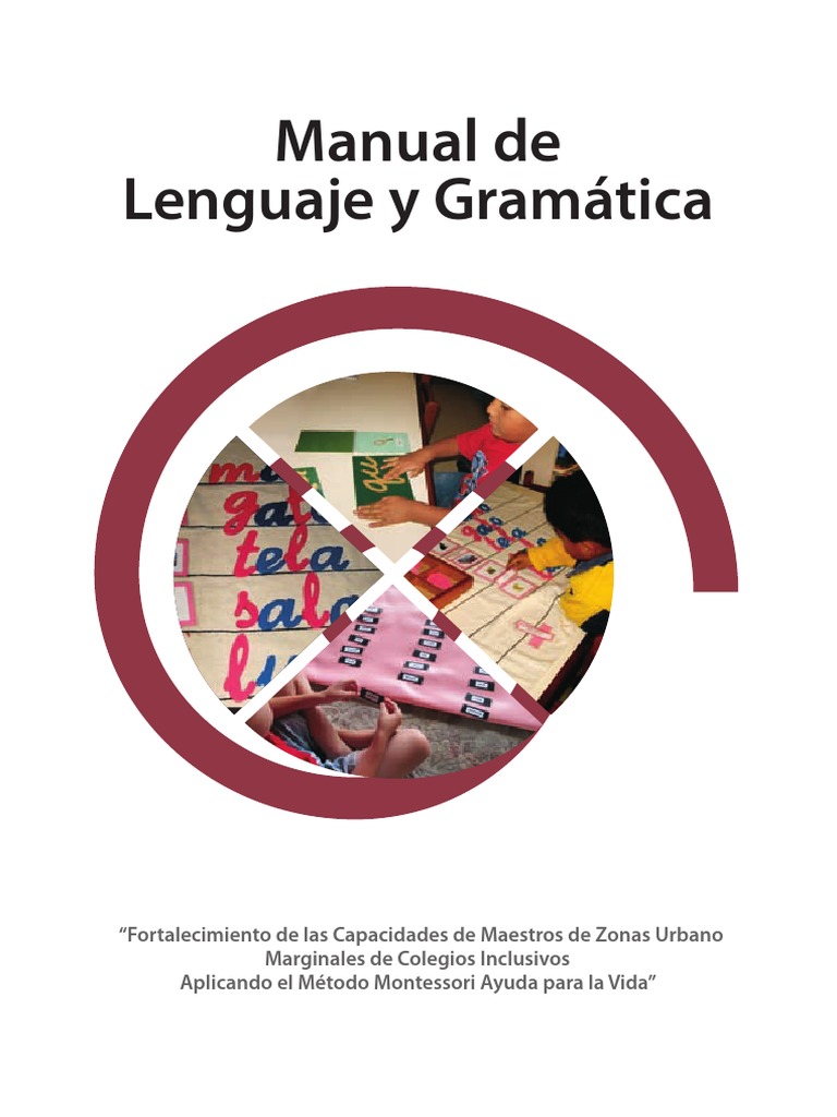 Principal Lenguaje y Gramatica PDF | PDF | Educación Montessori | Maestros