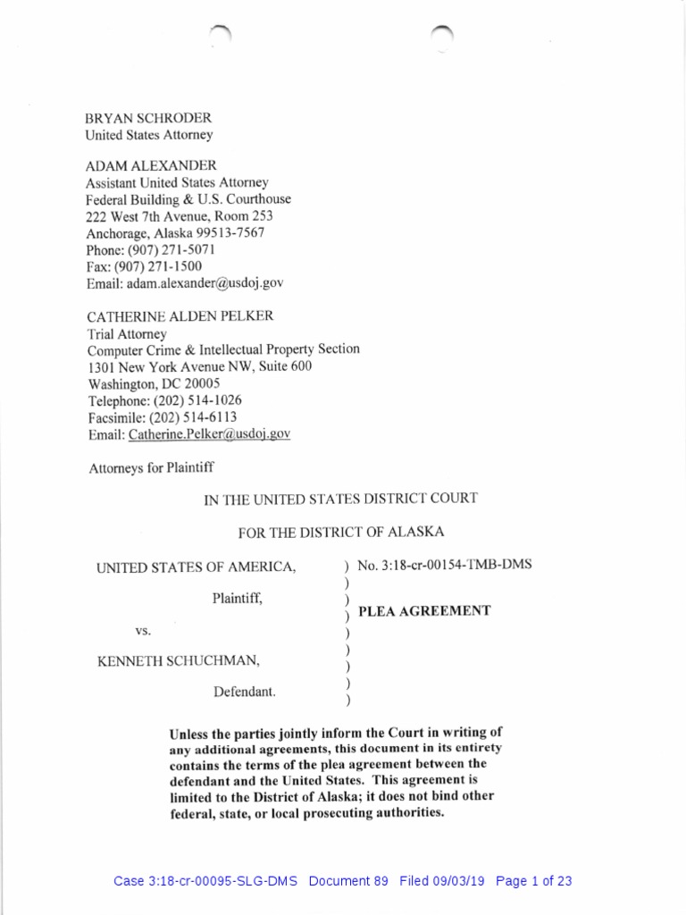Nexus Zeta Plea Agreement | PDF | Plea | United States Federal ...
