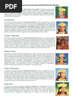 Los 14 Incas Que Gobernaron El Imperio Incaico | PDF | América del Sur | Perú