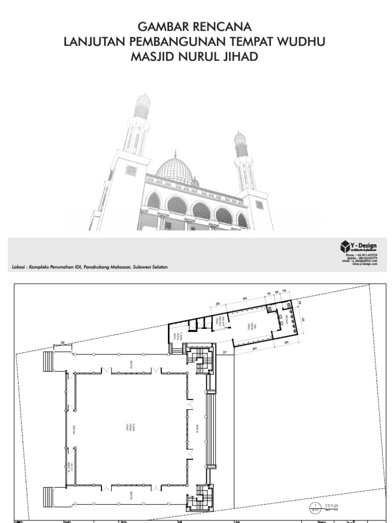 Gambar Kerja Tempat Wudhu Masjid Nurul Jihad | PDF