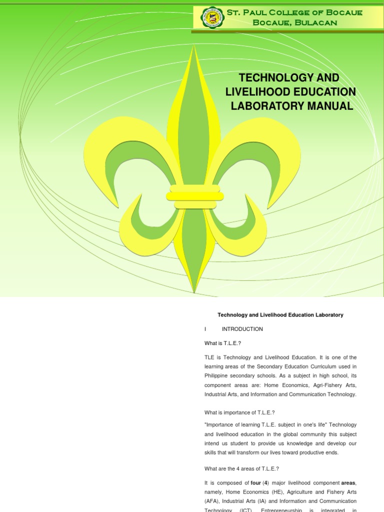 Tle Laboratory Manual | PDF | Cookware And Bakeware | Vacuum Cleaner
