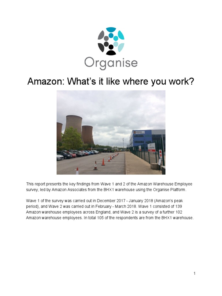 Amazon Warehouse Employee Survey Insights | PDF | Bullying | Employment