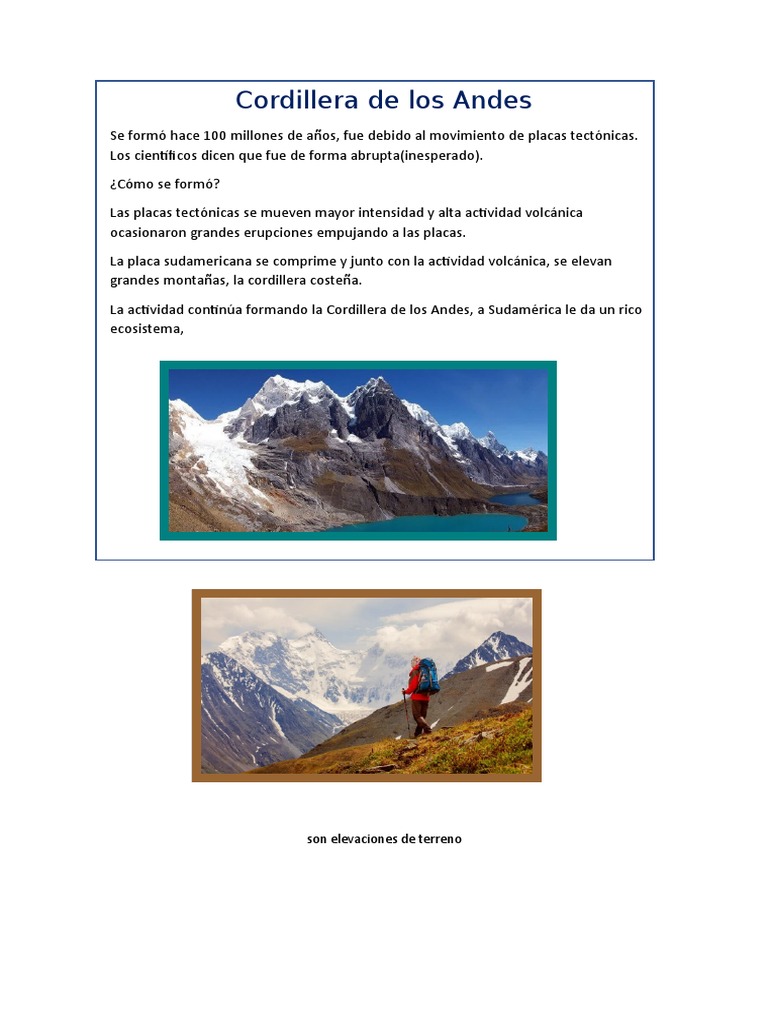 Formación de la Cordillera de los Andes | PDF | Osiris | Horus