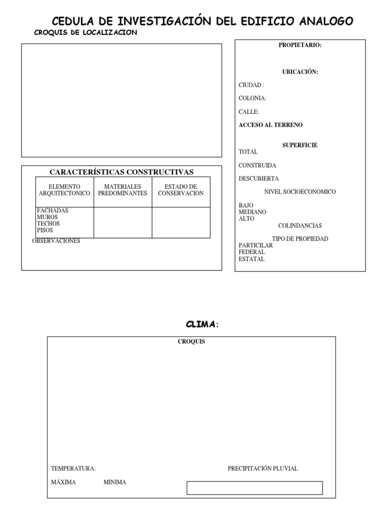 Cedula de Investigacion Del Terreno | PDF | Naturaleza