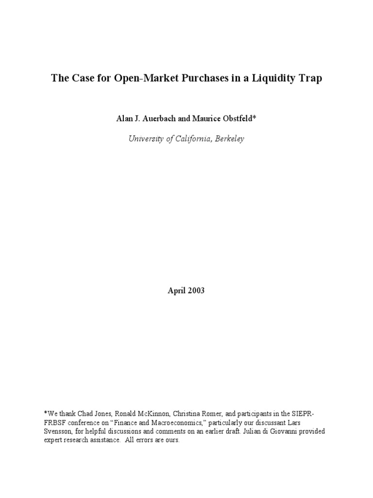 Liquidity Trap | PDF | Yield Curve | Interest Rates