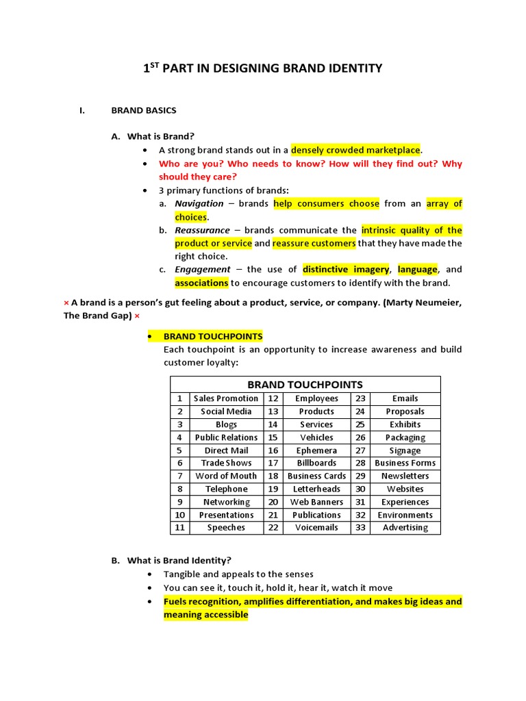 Brand Basics - Designing Brand Identity | Download Free PDF | Brand ...