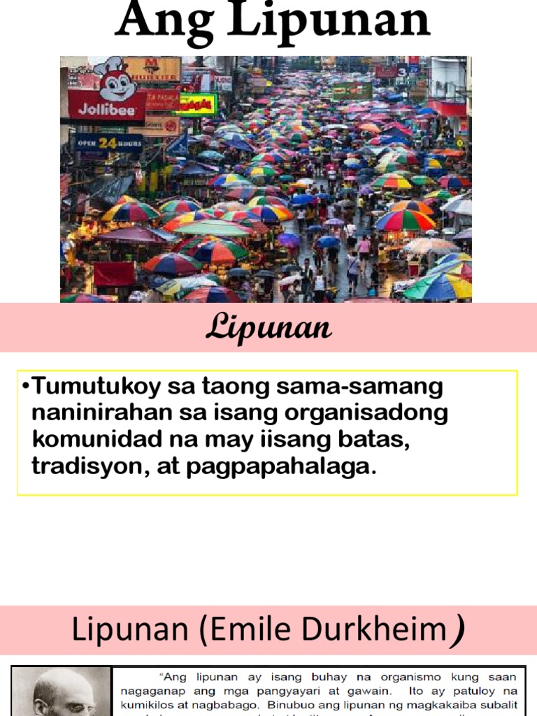 Ang Lipunan | PDF