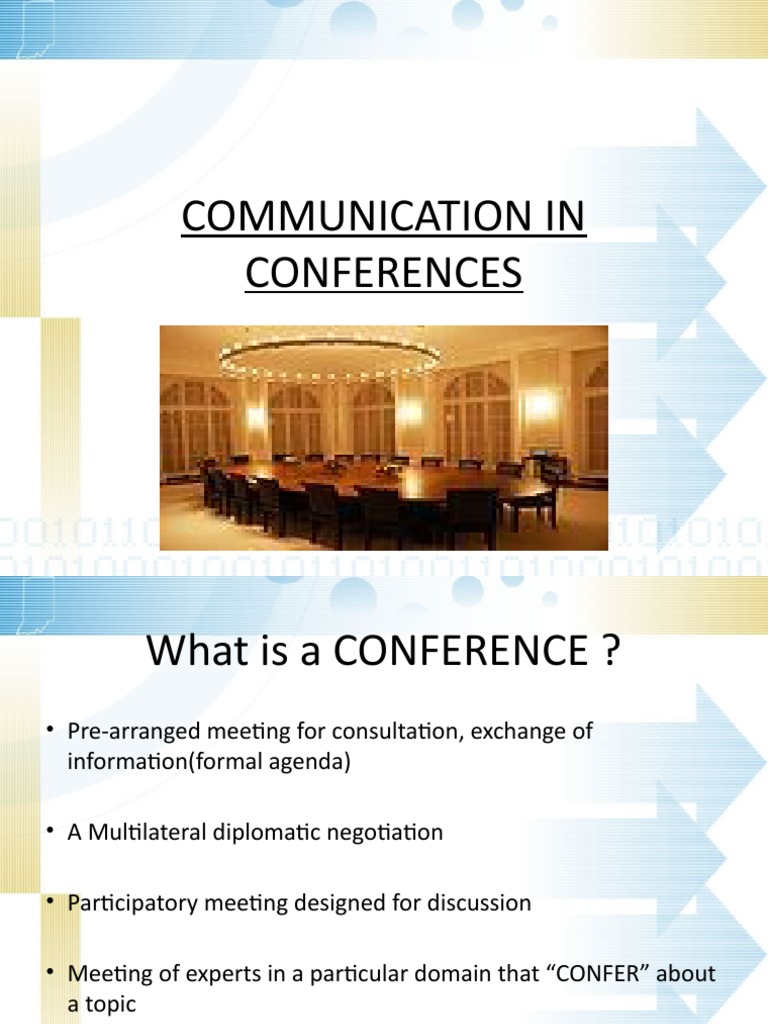 Conference Communication | PDF | Communication | Classroom