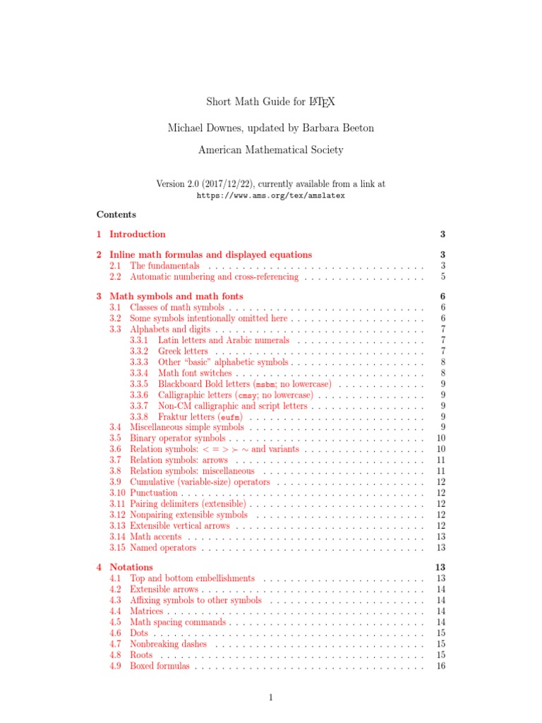 Math Expressions and LaTeX Guide | PDF | Greek Alphabet | Writing