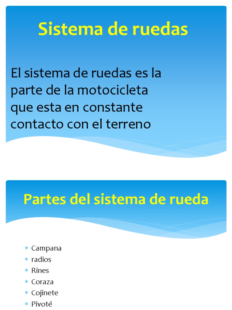Diapositiva de Ruedas | PDF
