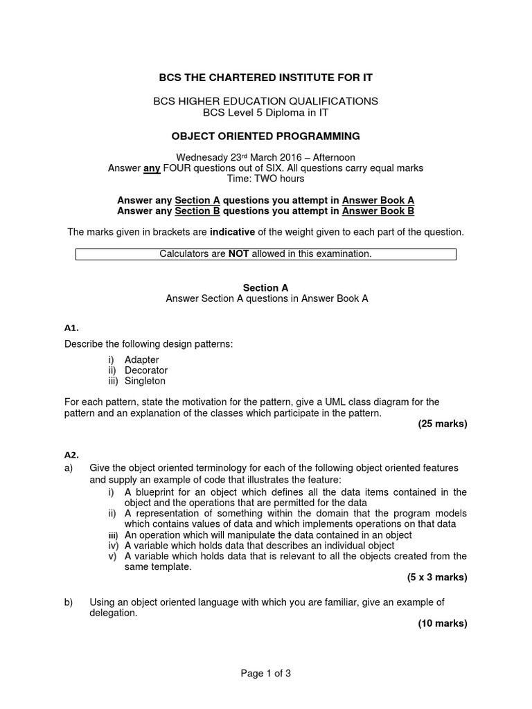 Bcs Higher Education Qualifications Bcs Level 5 Diploma in It | PDF ...