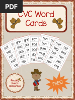 CVC Reading Materials | PDF