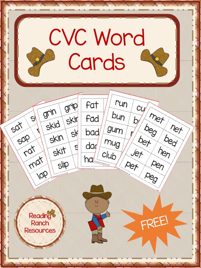 CVC Kinder | PDF | Phonics | Linguistics