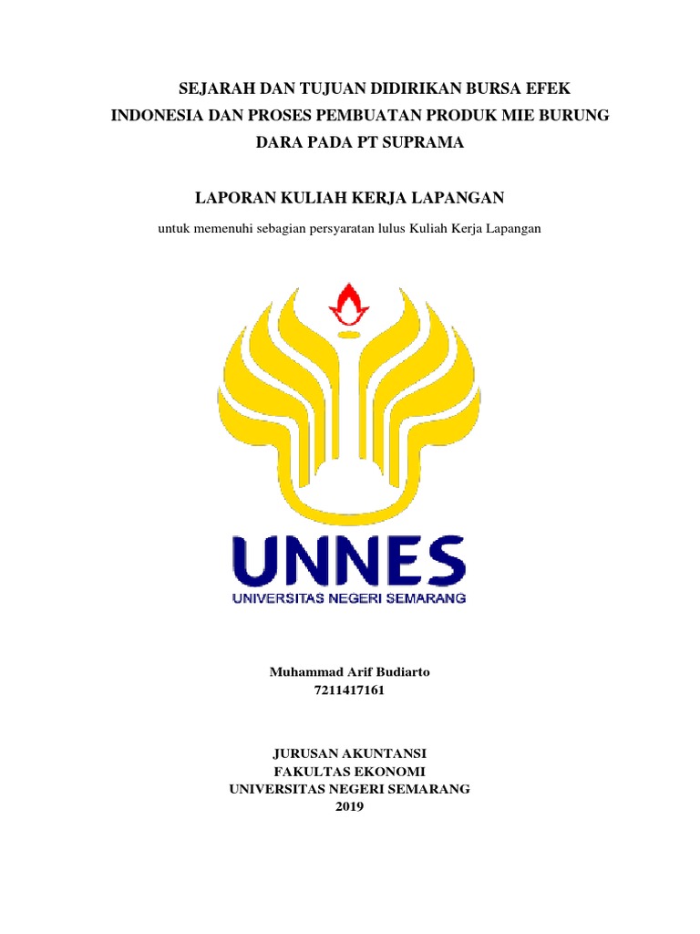 Laporan KKL Unnes Akuntansi | PDF | Bisnis