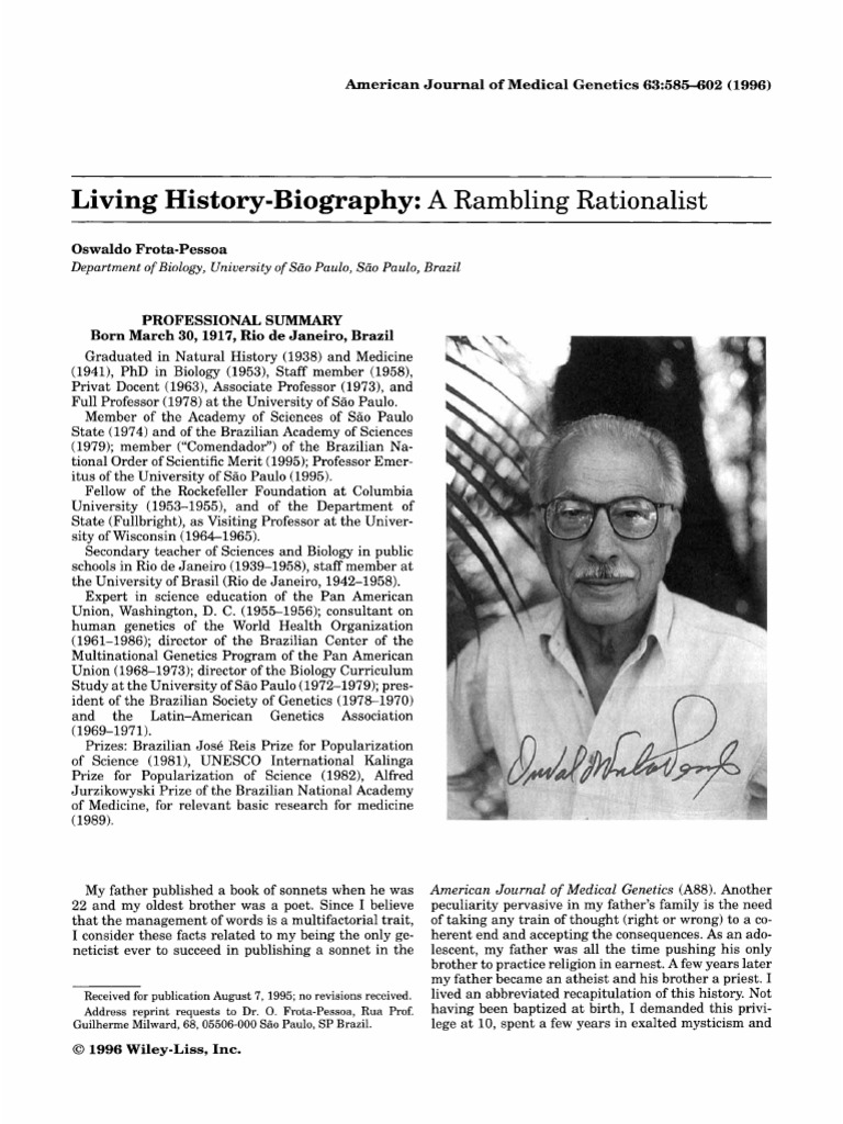Living History-Biography:: Rambling Rationalist | PDF