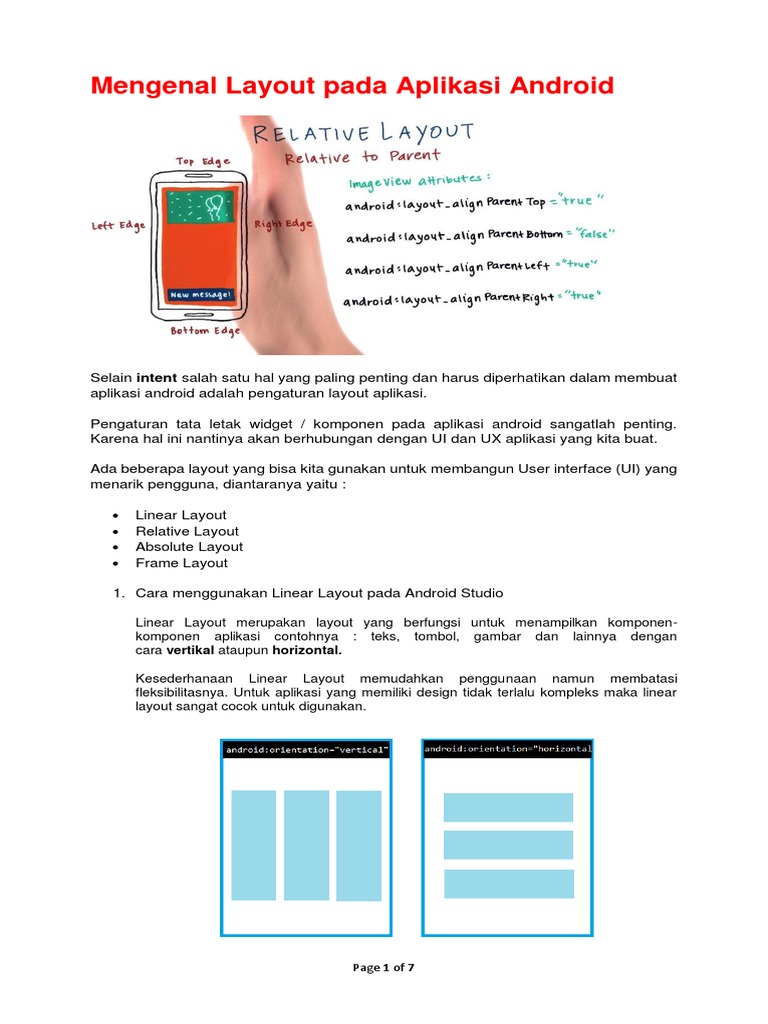 Panduan Layout Android Studio | PDF | Komputer