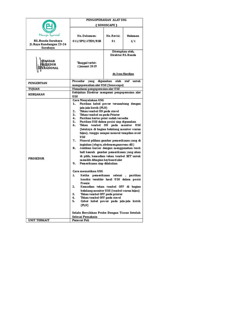 SPO USG Sonoscape 11 | PDF