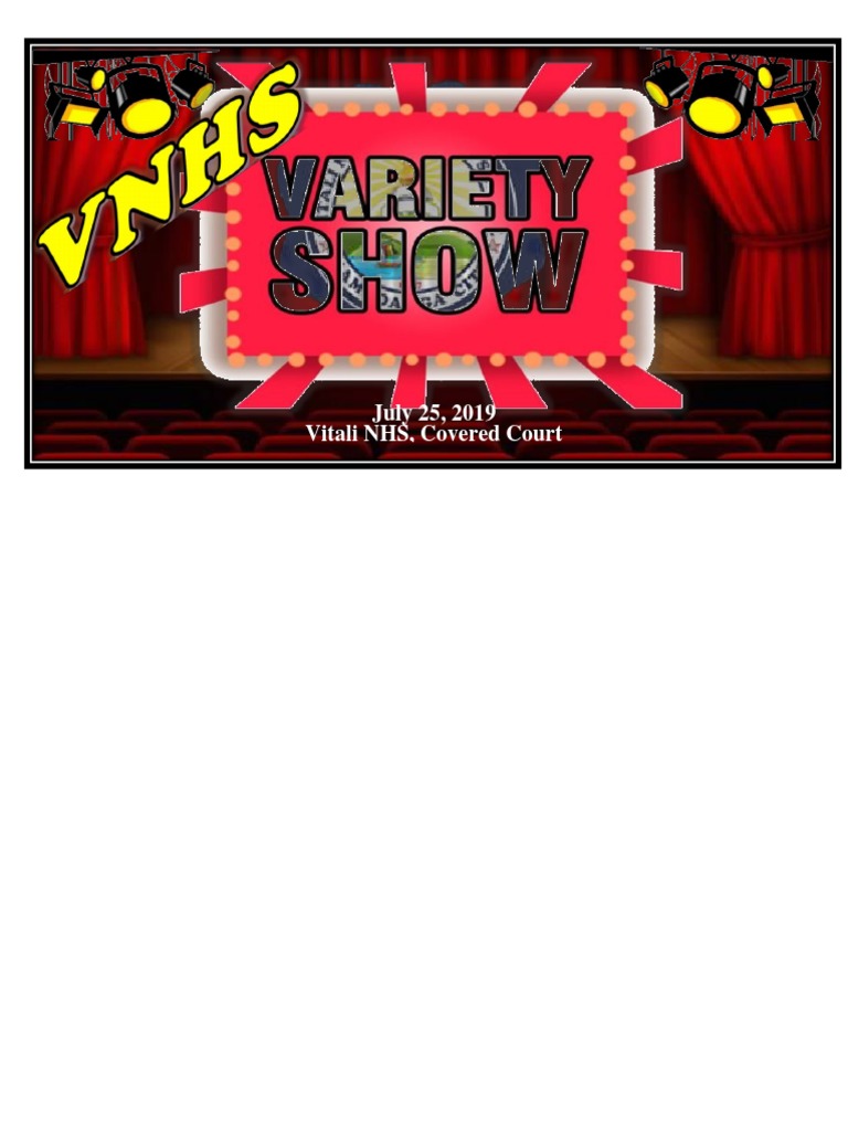 VAriety Show Ticket | PDF