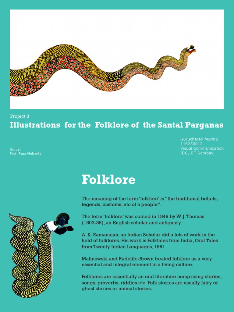 Illustrations For The Folklore of The Santal Parganas: Project 3 | PDF ...