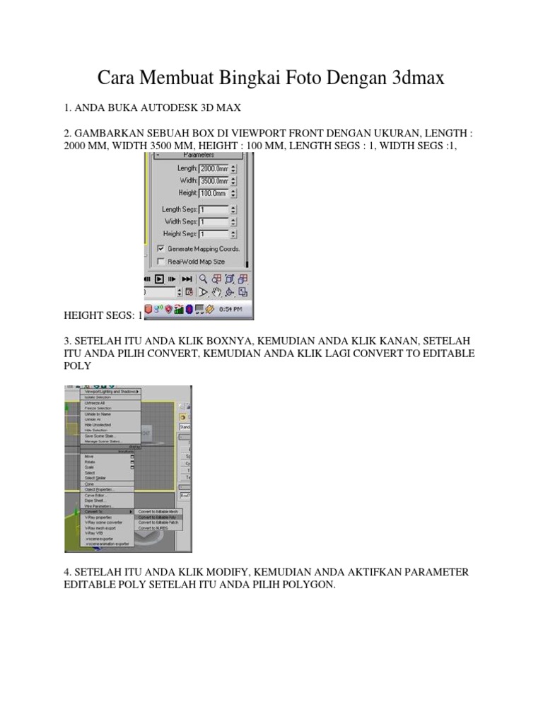 Tutorial Cara Membuat Bingkai Foto Dengan 3dmax Pdf